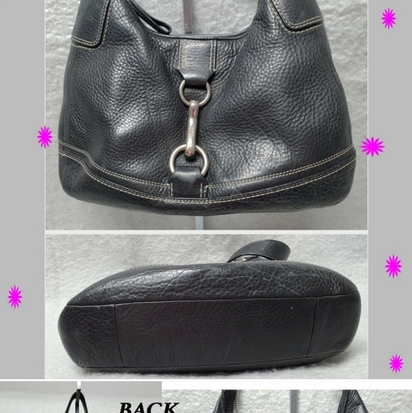 Coach | Bags | Coach Black Leather Hamilton Hobo Purse F388 | Poshmark